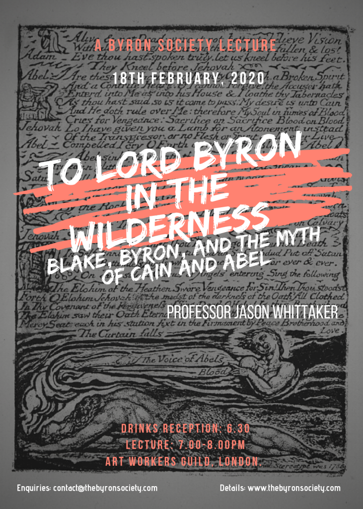 To Lord Byron in the Wilderness: Blake, Byron, and the myth of Cain and ...